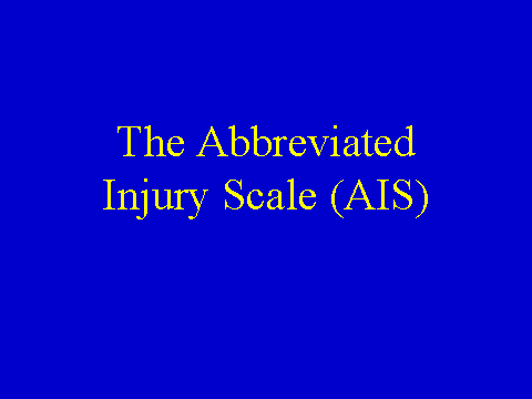 Abbreviated Injury Scale